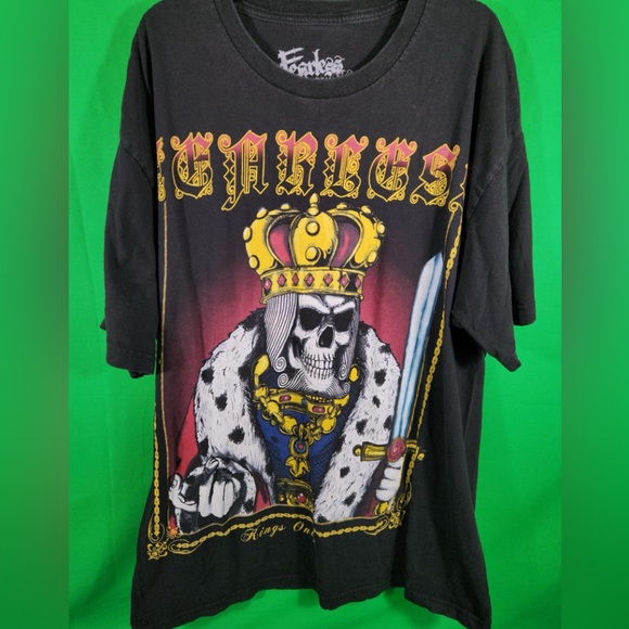Fearless | Shirts | Fearless Skull Skeleton Kings Only Tshirt Graphic ...